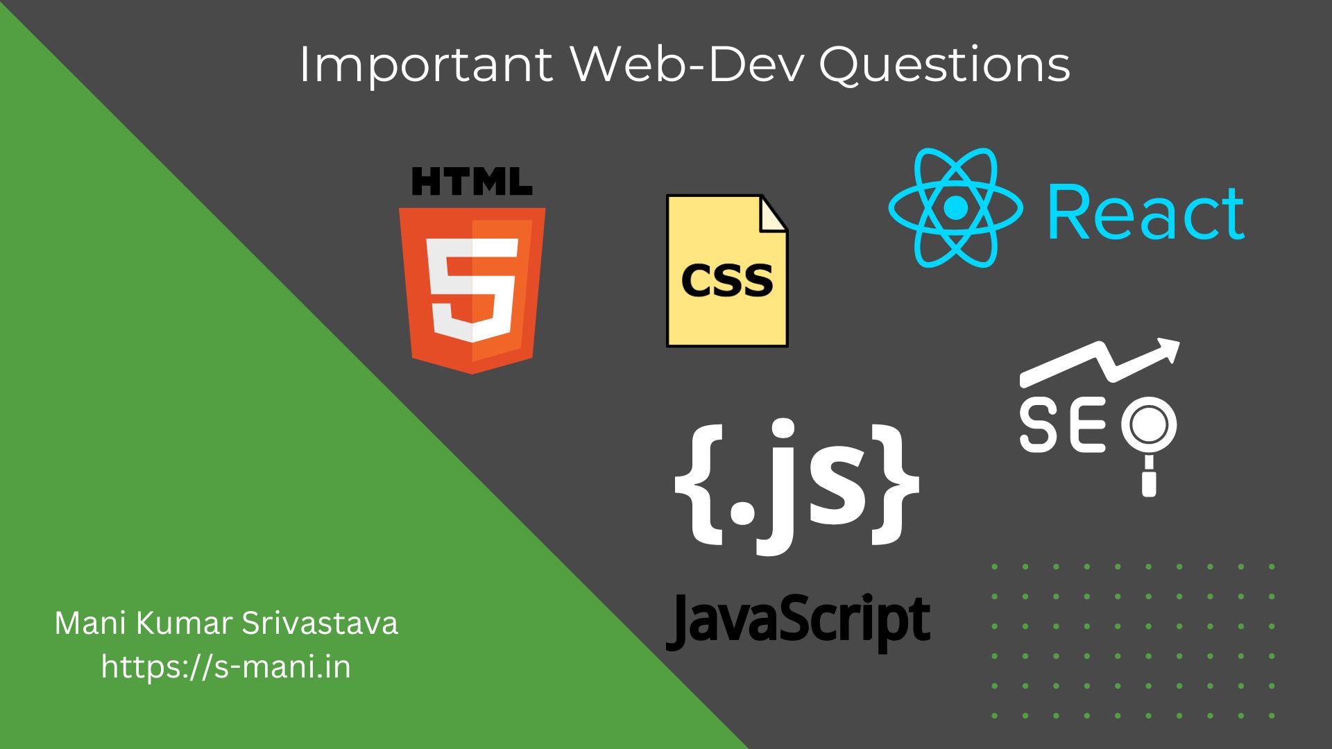 Important web development questions